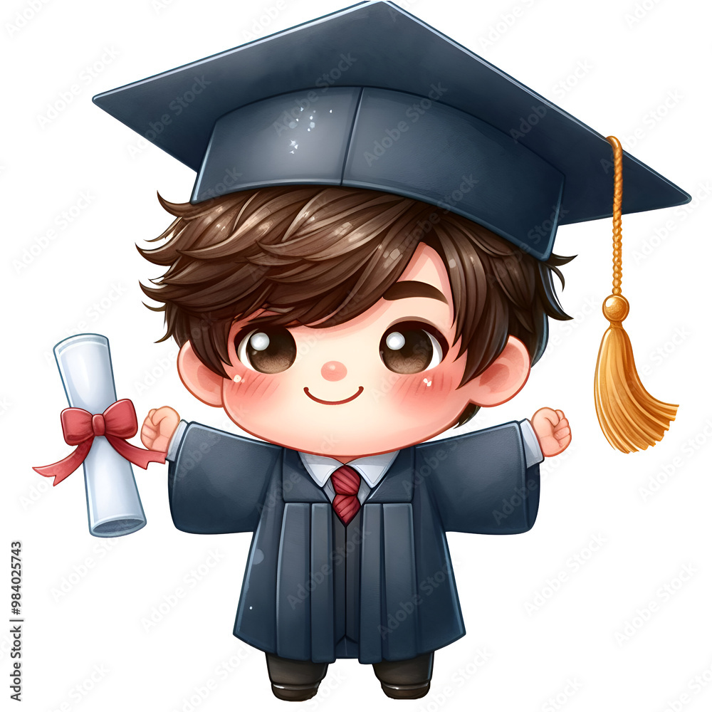 Ilustración de Stock Graduating Students, Graduation Cap PNG ...