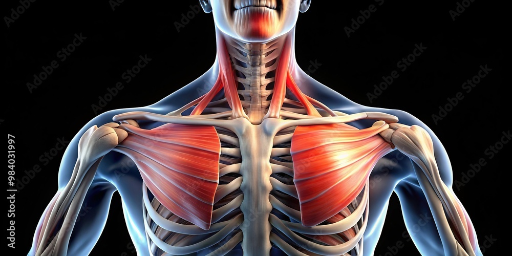 Anatomy of levator scapulae muscle with highlighted trigger points ...