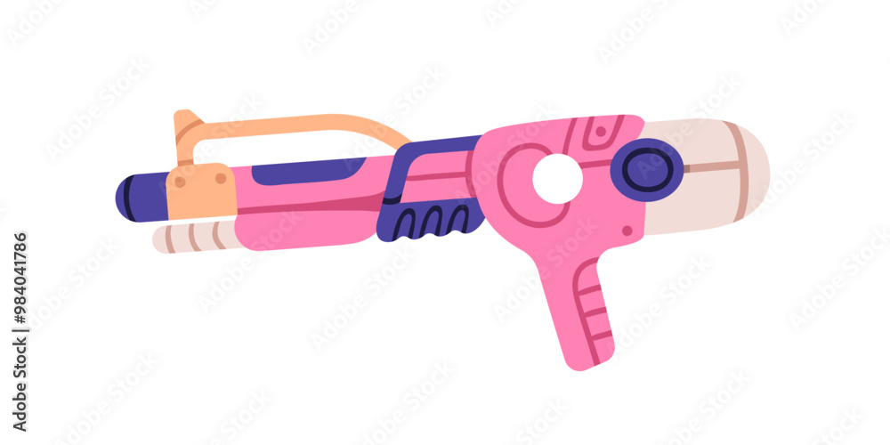 Plastic toy gun for kids play, roleplay combat game. Childish rifle ...