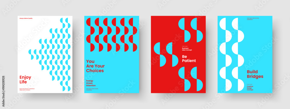 Creative Report Template. Abstract Poster Layout. Isolated Business ...