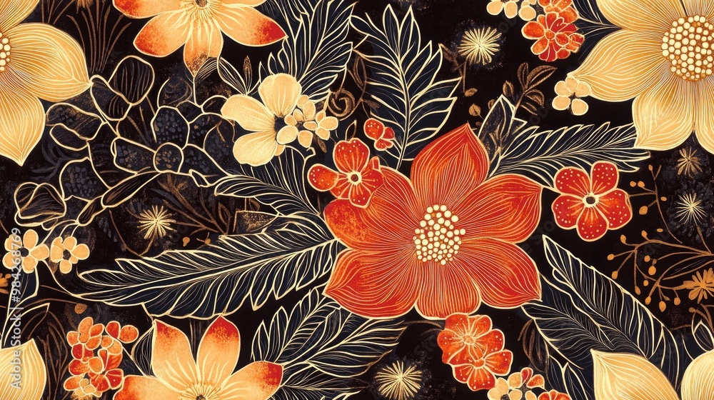Contemporary batik designs that reflect modernity and the vibrant ...