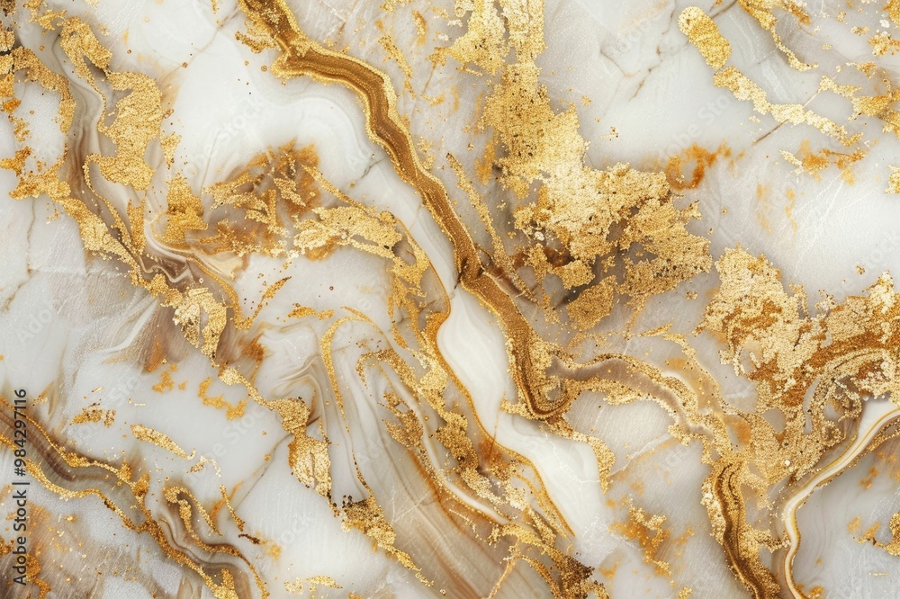 Marble luxury realistic gold background. Stone veneer, marbling texture ...
