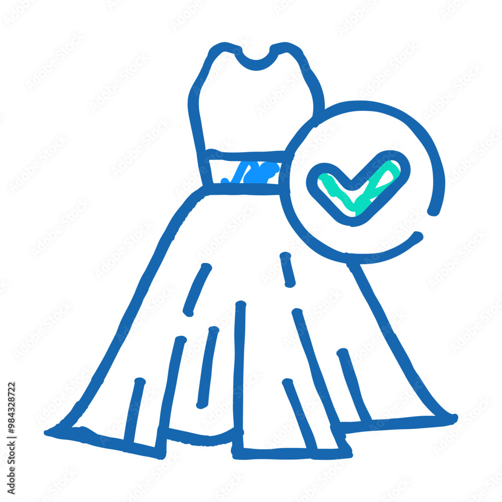 dress code for night club doodle icon sketch vector. dress code for ...