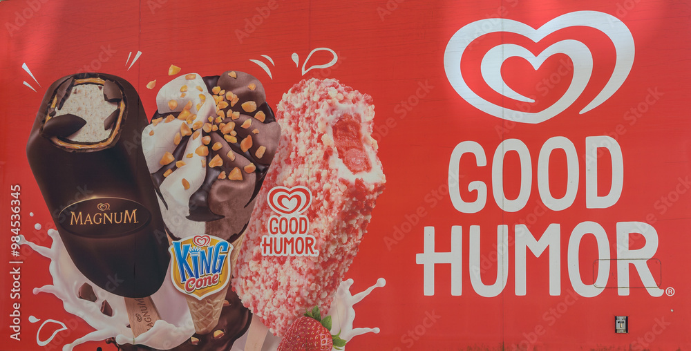 NEW ORLEANS, LA, USA - SEPTEMBER 19, 2024: Trio of Good Humor Ice Cream ...