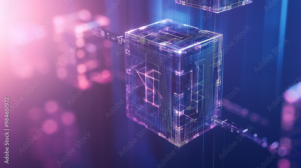 Blockchain Technology Concept Revolutionizing Industries Exploring