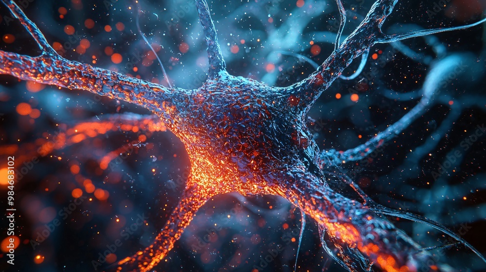 Visual representation of a cell's cytoskeleton, highlighting ...