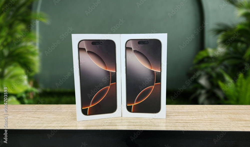 Apple iPhone 16 Pro box, launched on September 20, 2024, featuring ...