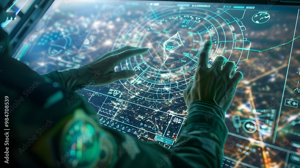 Pilot Using Holographic Interface for Flight Navigation and Control ...