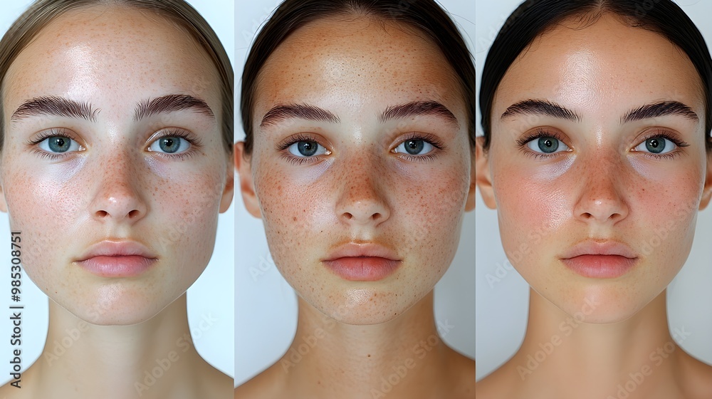 Time-lapse showing the transformation of clogged pores pre-treatment ...