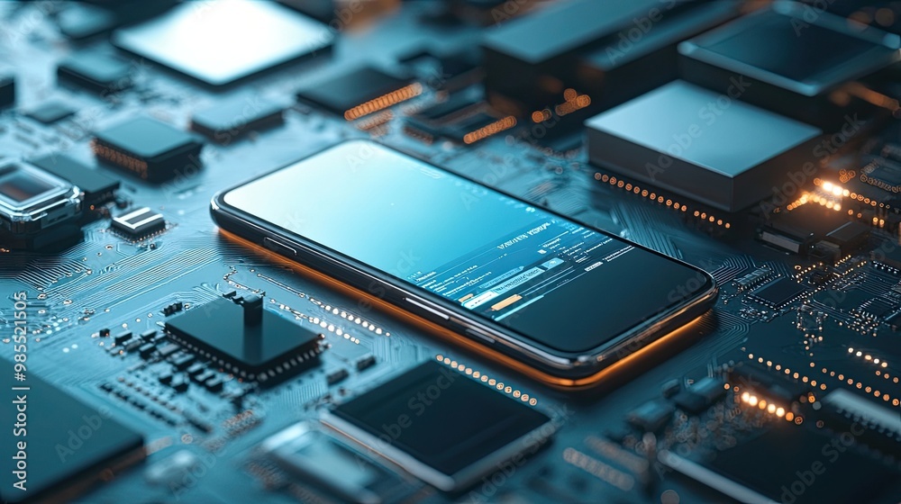 Software Update or Operating System Upgrade Concept with Smartphone ...