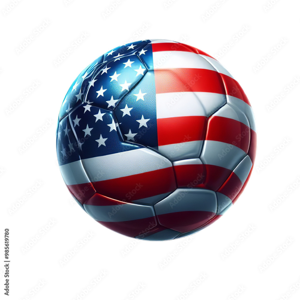 Soccer Ball with American Flag | American Flag Soccer Ball | USA Soccer ...