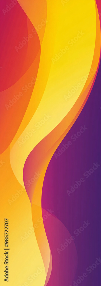 Gradient Background Featuring Yellow Orange And Purple Hues Creating
