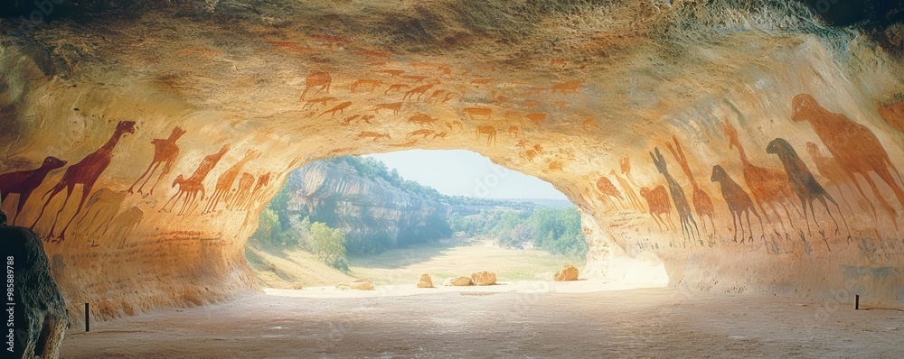 Ancient Cave Paintings of Lascaux The prehistoric cave paintings of ...