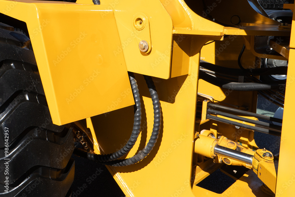 Hydraulic piston system for bulldozers, tractors, excavators. Hydraulic ...