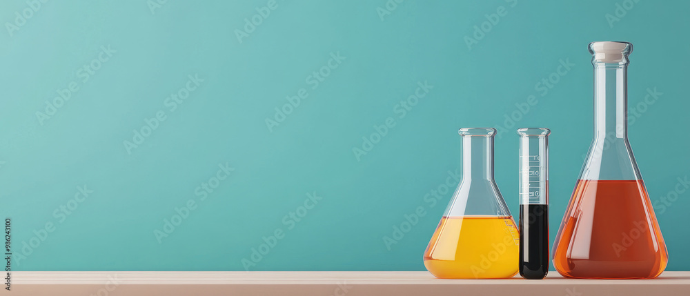 Explore a vibrant collection of chemistry lab equipment featuring ...