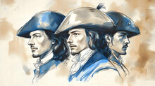 Three Musketeers Free Stock Photo - Public Domain Pictures
