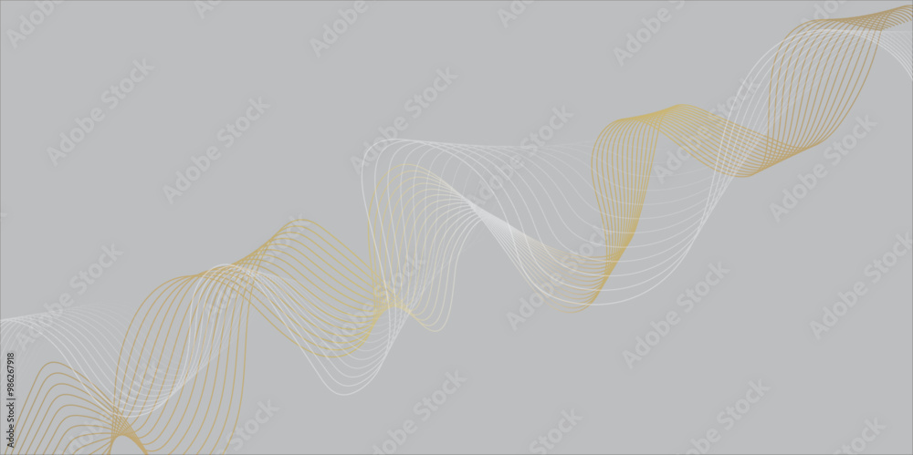 Abstract wave blend lines on transparent background. Design for banner ...