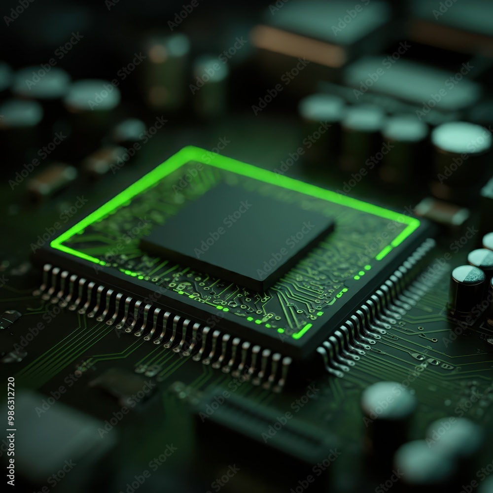 An innovative green tech concept showcasing sustainable technology ...