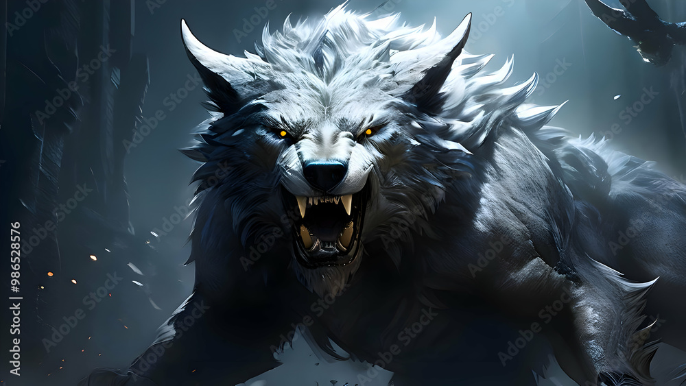 A modern take on a prehistoric predator: A reimagined dire wolf with ...