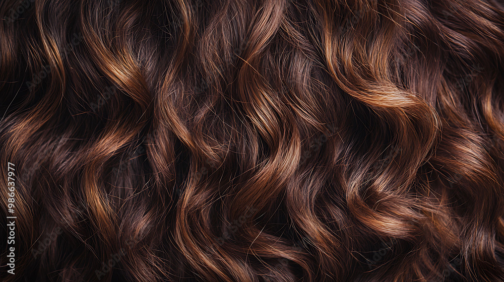 Curly hair texture rich voluminous curls in dark brown showcasing the ...