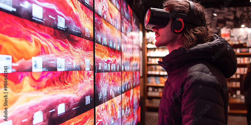 Augmented reality art exhibit transforming lifestyle store into a ...