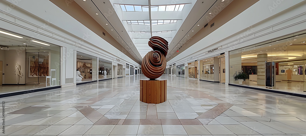 Augmented reality visuals transforming shopping mall into a futuristic ...