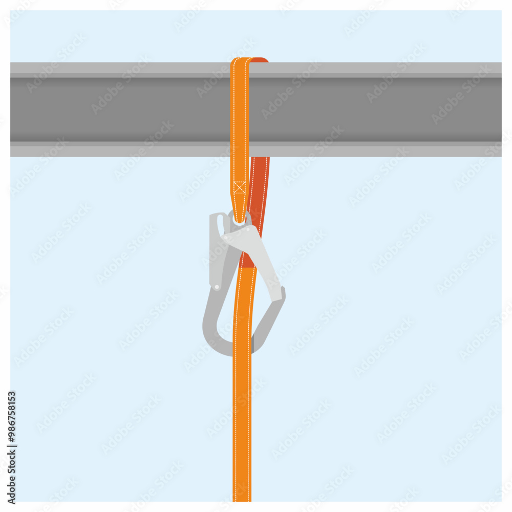 Mistakes in attaching the body harness hook as personal protective ...