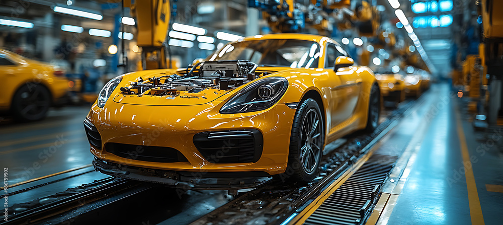 Ethereal concept of AI automated vehicle inspection within automotive ...