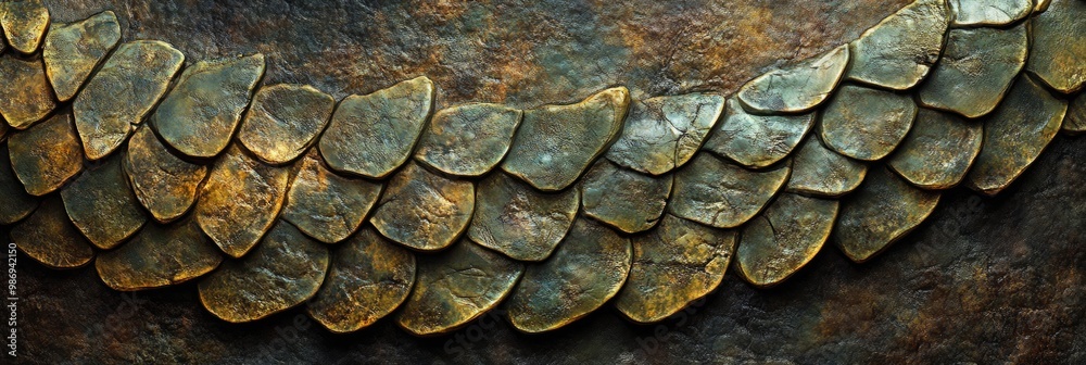 Scaly reptile skin texture with detailed, overlapping scales Stock ...