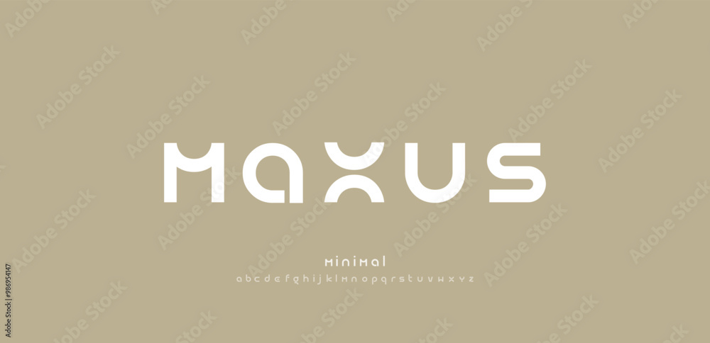 Minimal modern logo alphabet fonts. Typography minimalist urban sana ...