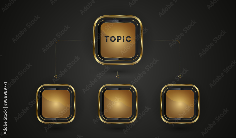 Chart of premium rectangle icon with smooth, rounded edges. The center ...