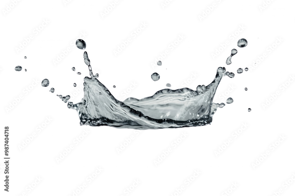 High-Resolution Water Splash PNG with Isolated Transparent Background ...