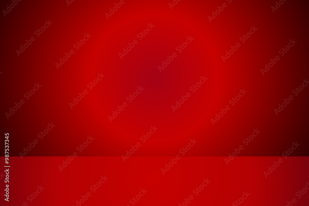Abstract red background, empty 3d red studio room gradient backdrop ...