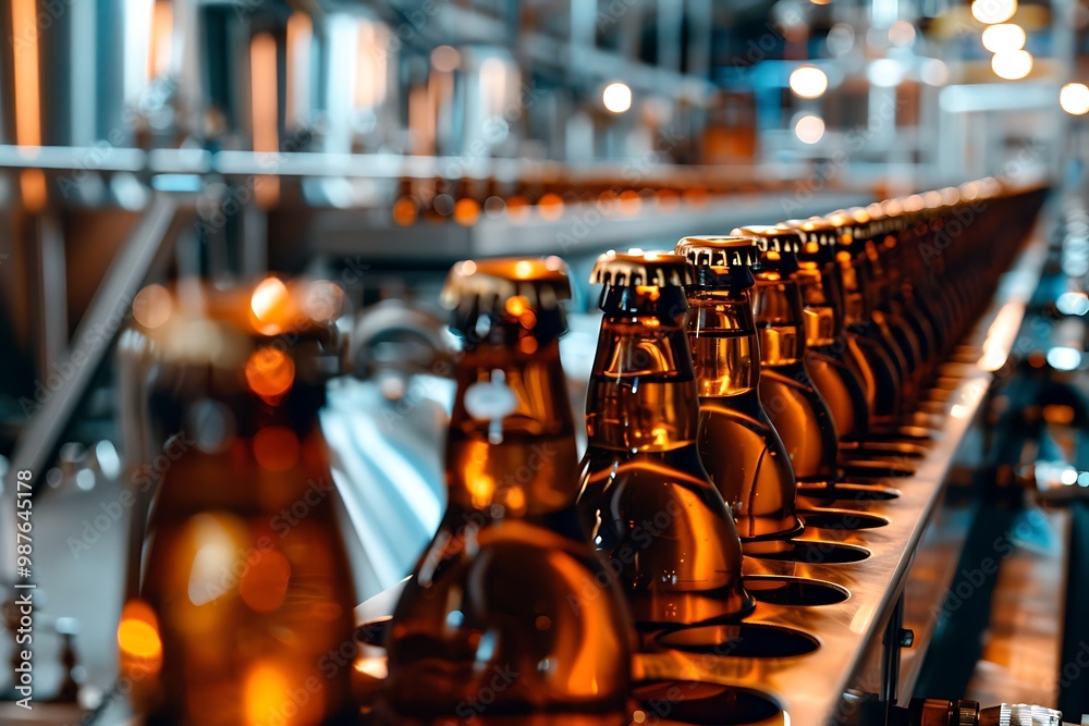 Automated brewing process in a smart brewery, with AI controlling ...
