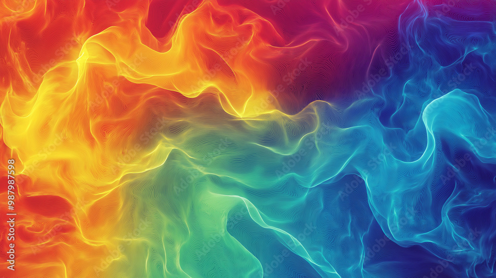 Illustration Stock heatmap texture: a vibrant heatmap texture with ...