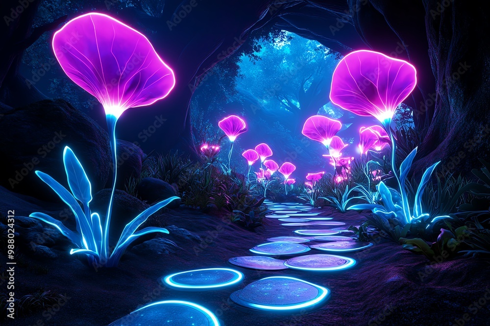 Underground sanctuary, where fantasy creatures live in harmony with ...