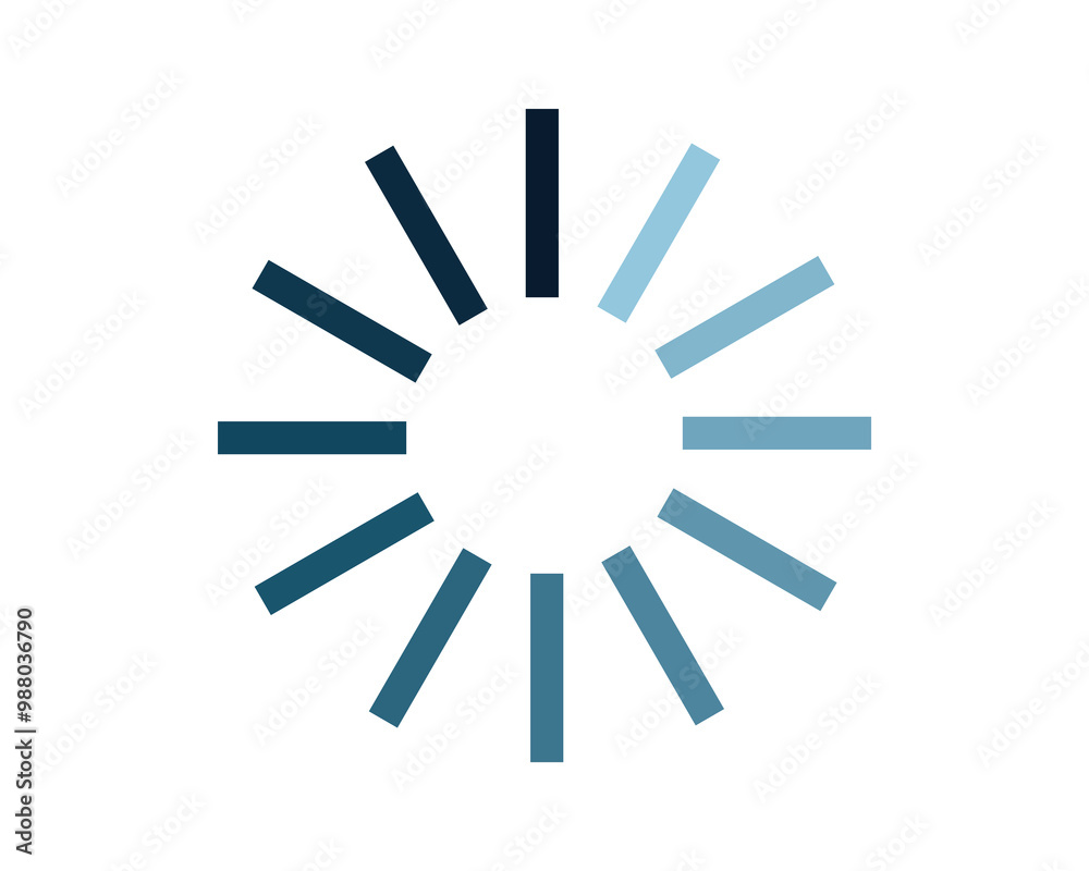 Loading bar status icon. Vector illustration. Vector loaded icons ...