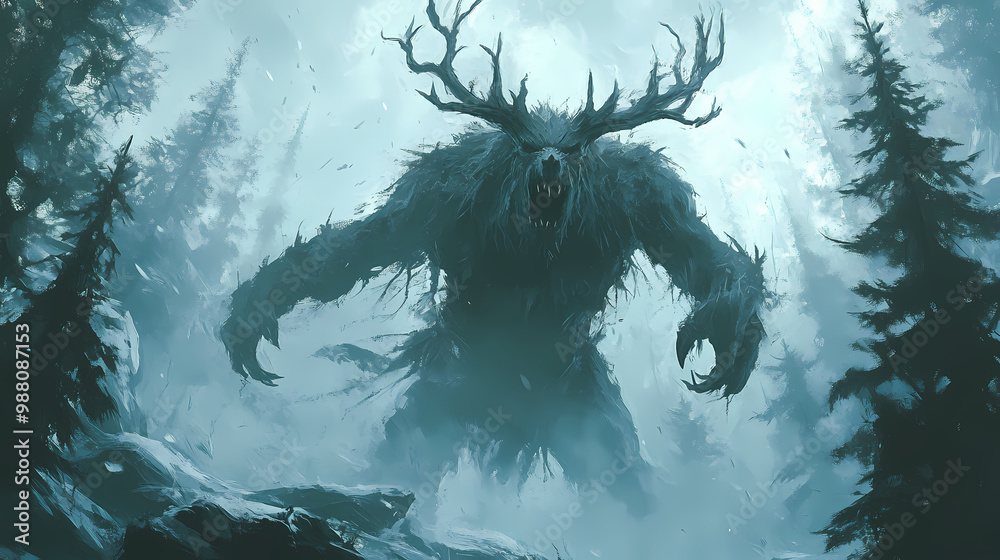 Dnd battlemap wendigo creature battlemap for intense fights. Wendigo ...