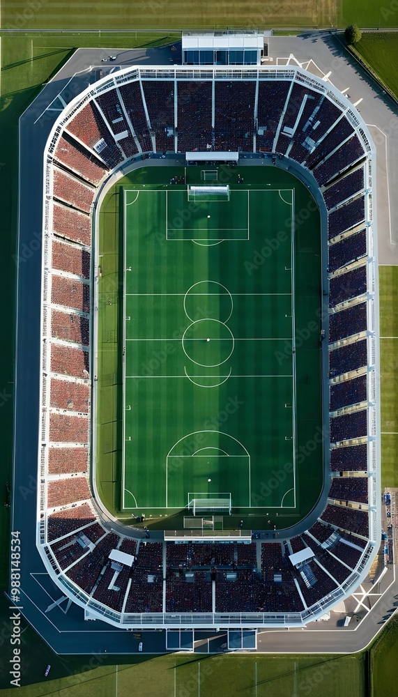 using rugby stadium created sports technology players field no people ...