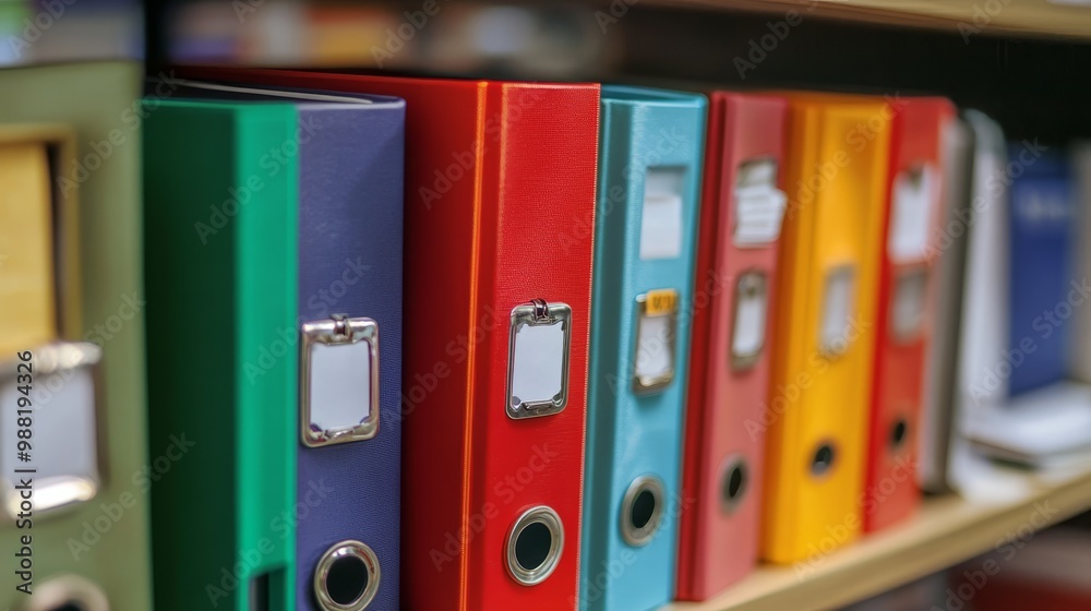 Office binders. Office background Stock Photo | Adobe Stock