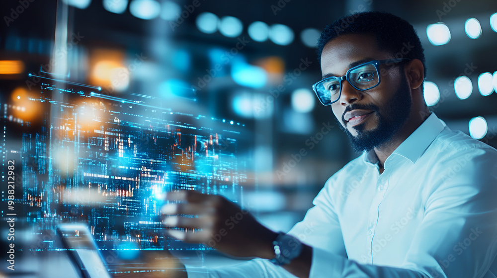 artificial intelligence cyber security risks illustration concept AI ...