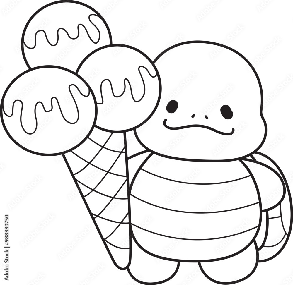 Free printable cute turtle for kindergarten. Preschool outline ...