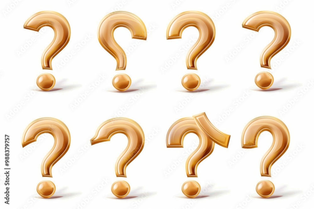 Question mark icon, quiz symbol, interrogation sign, simple rebus ...