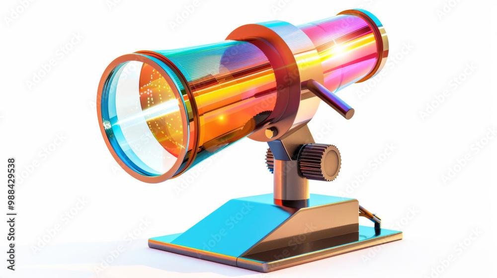 Solar spectrometer for studying the spectrum of sunlight isolated on ...