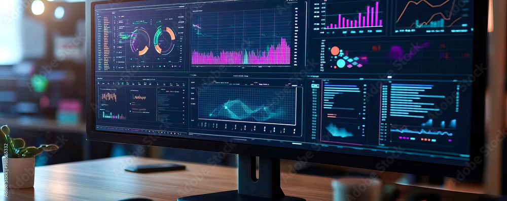 Data management system with key performance indicators and metrics, as ...