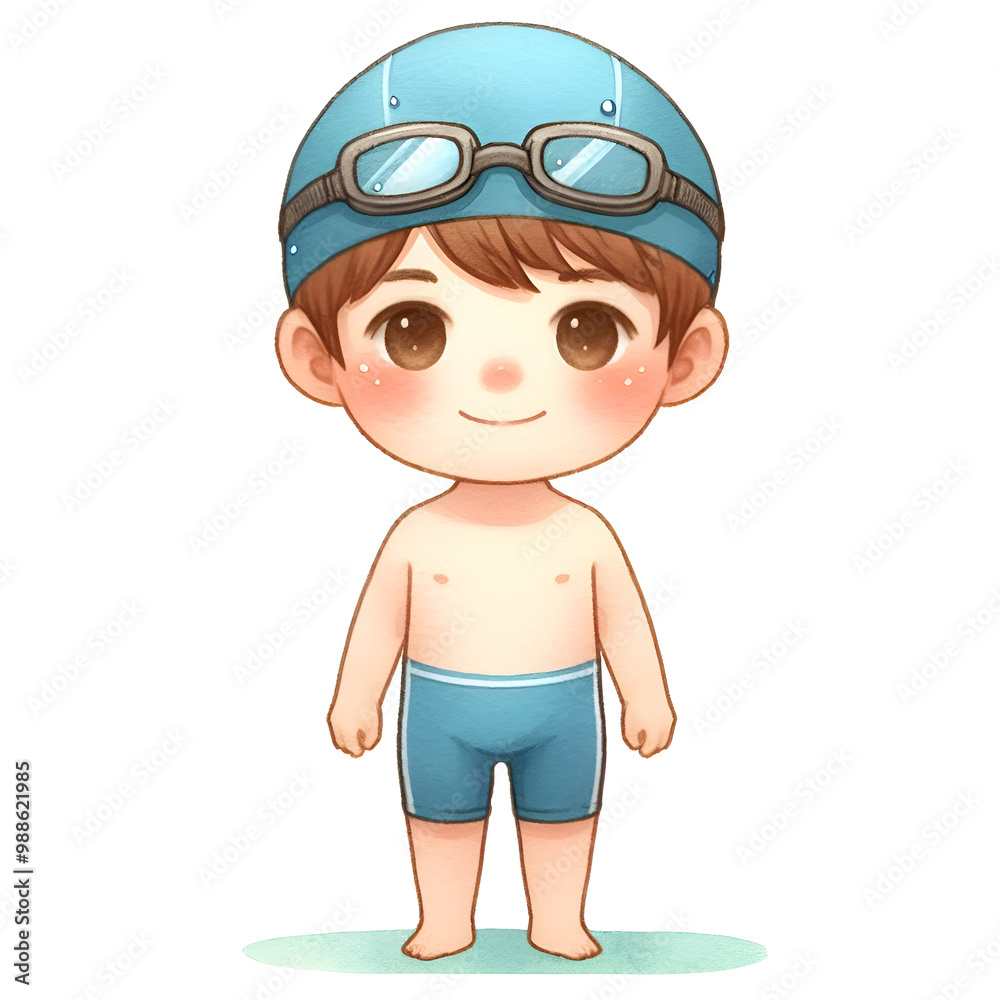 Cute Boys Clipart, Chibi Boy, Children Clipart, Sports Clipart ...