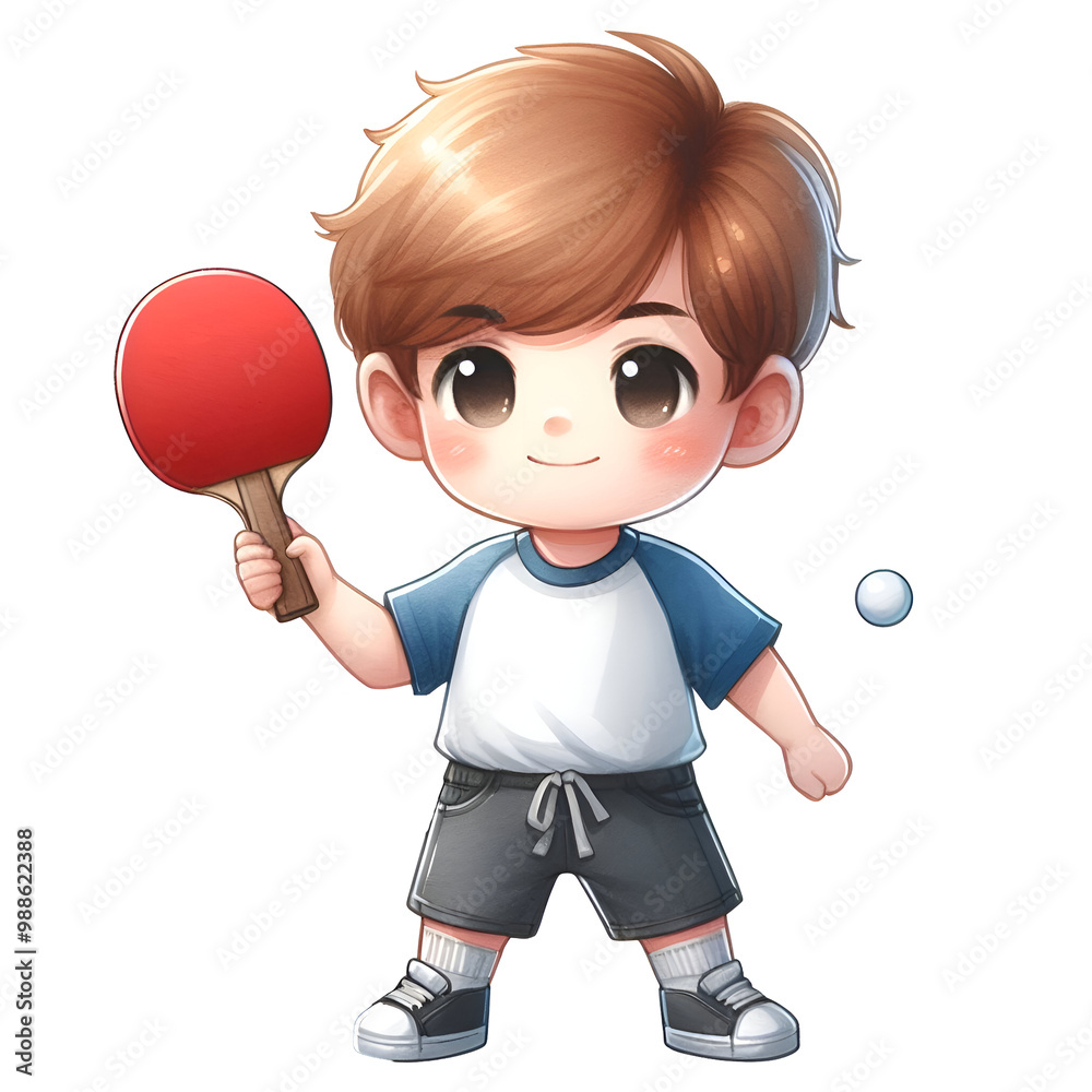 Cute Boys Clipart, Chibi Boy, Children Clipart, Sports Clipart ...