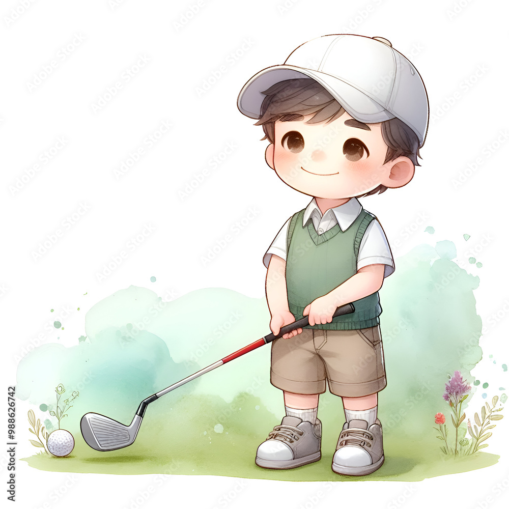 Cute Boys Clipart, Chibi Boy, Children Clipart, Sports Clipart ...