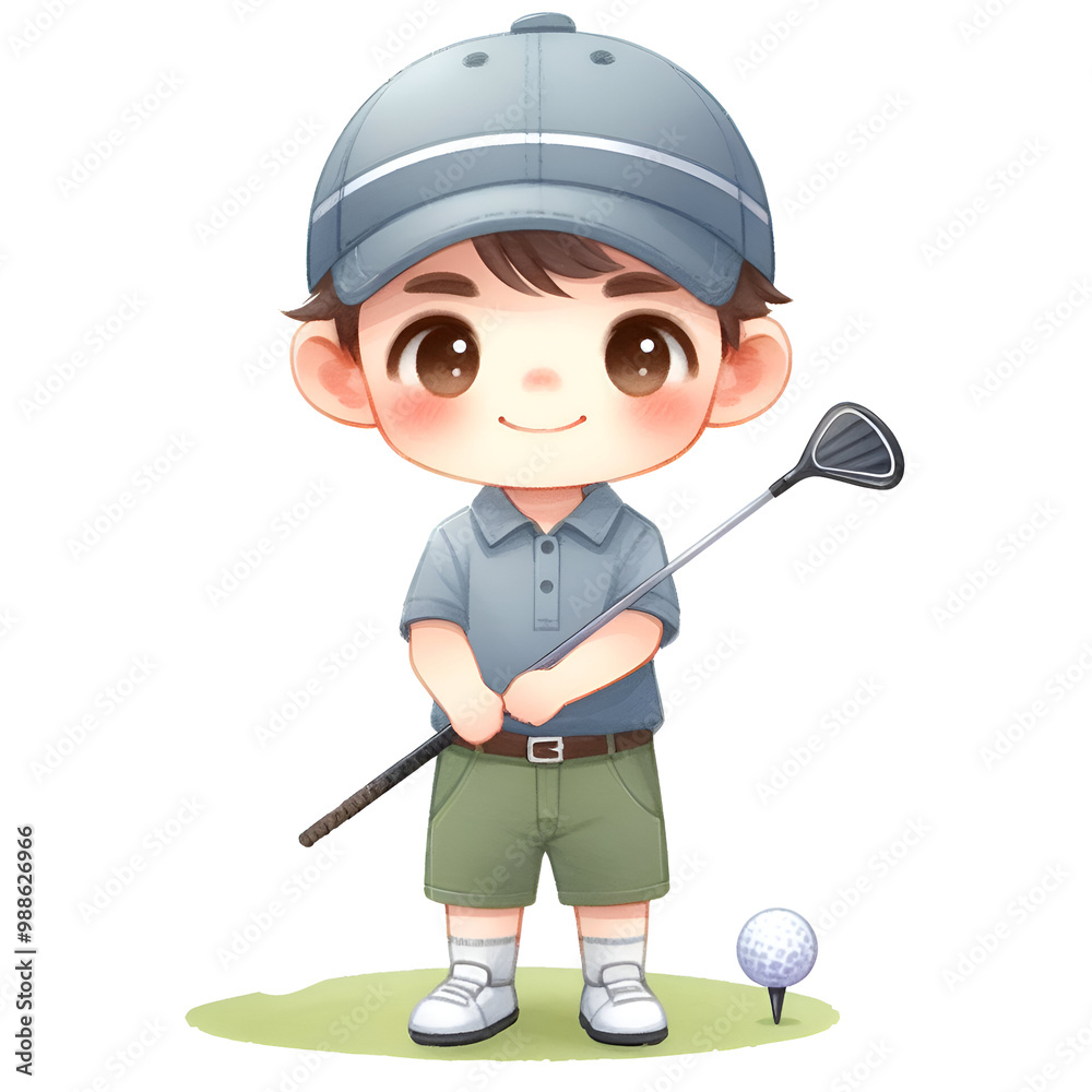 Cute Boys Clipart, Chibi Boy, Children Clipart, Sports Clipart ...