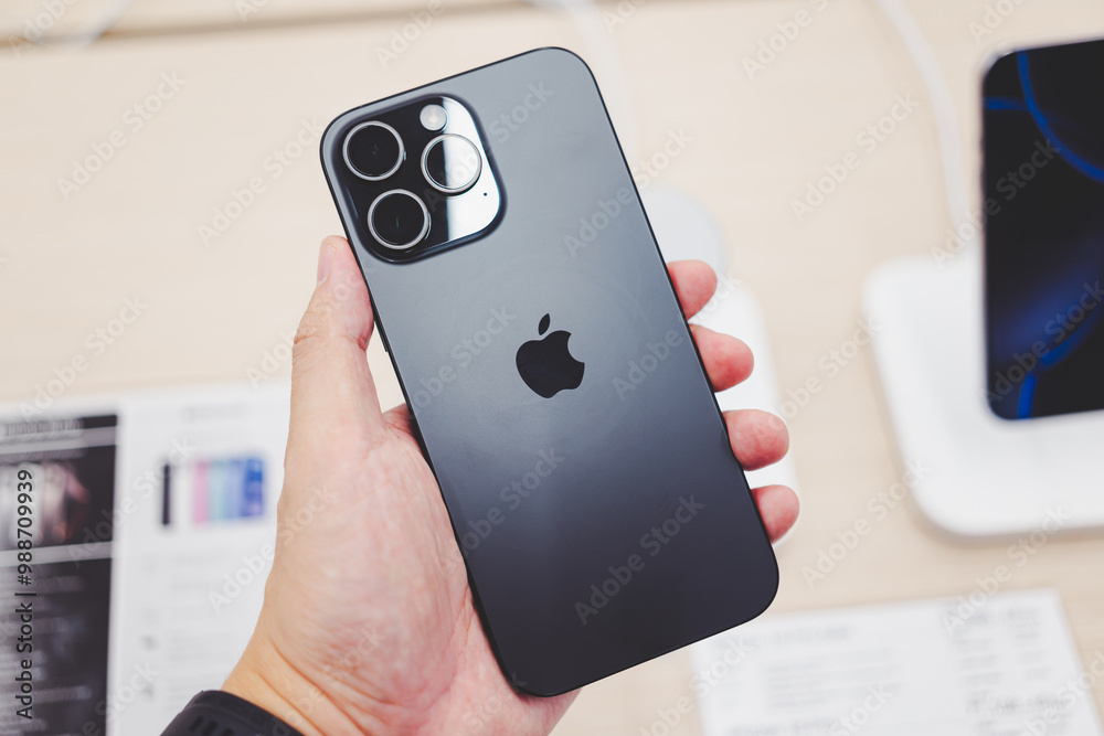 Apple launch new smartphone iPhone 16 Pro max displayed in a Store ...